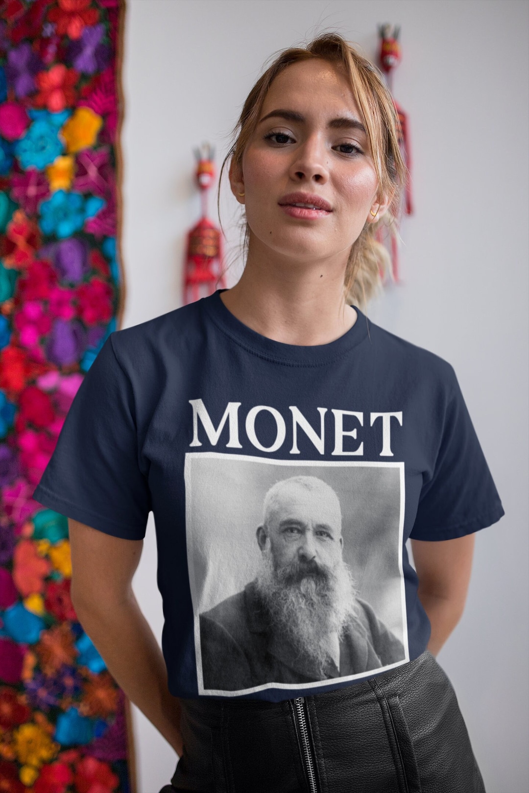 Claude Monet Shirt, Impressionist Artist Portrait Tshirt, Art Lover ...