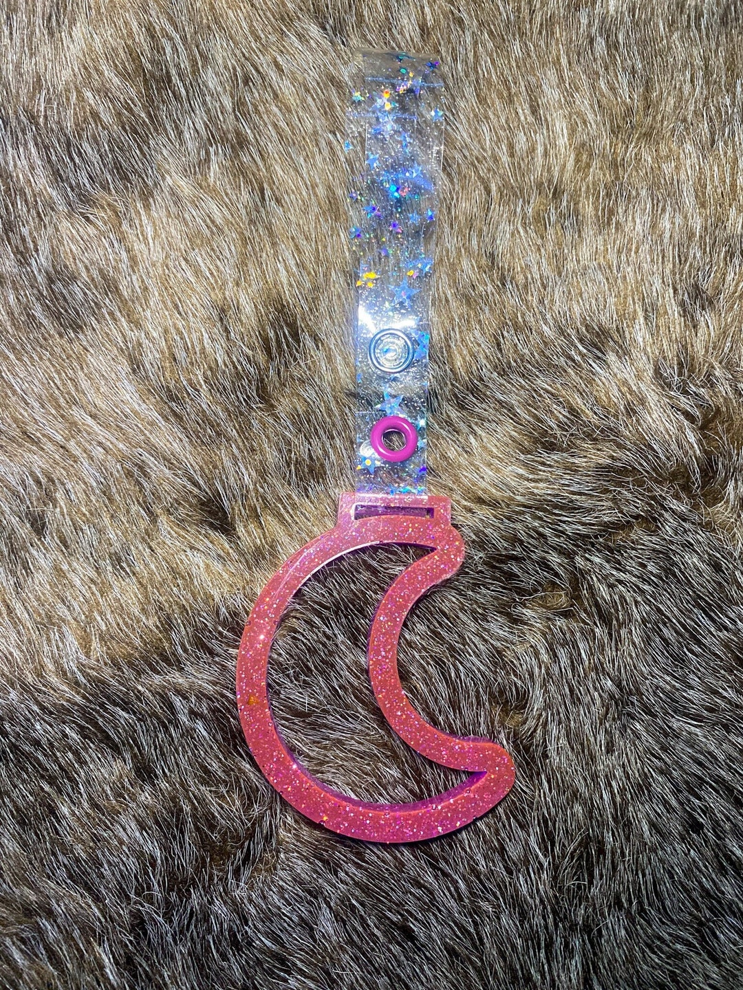 Purple Moon Tsurikawa Keychain - Etsy