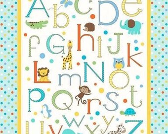 Alphabet Quilt Panel | Etsy