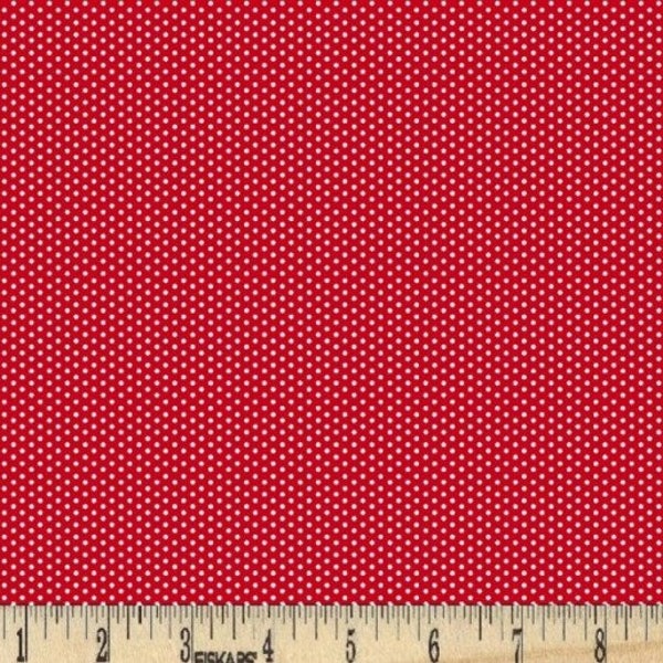 Red Dot Fabric - Etsy