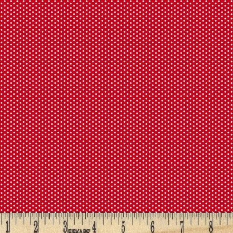 Red Dot Fabric - Etsy