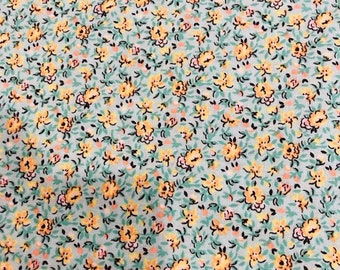 Green Calico Fabric - Etsy