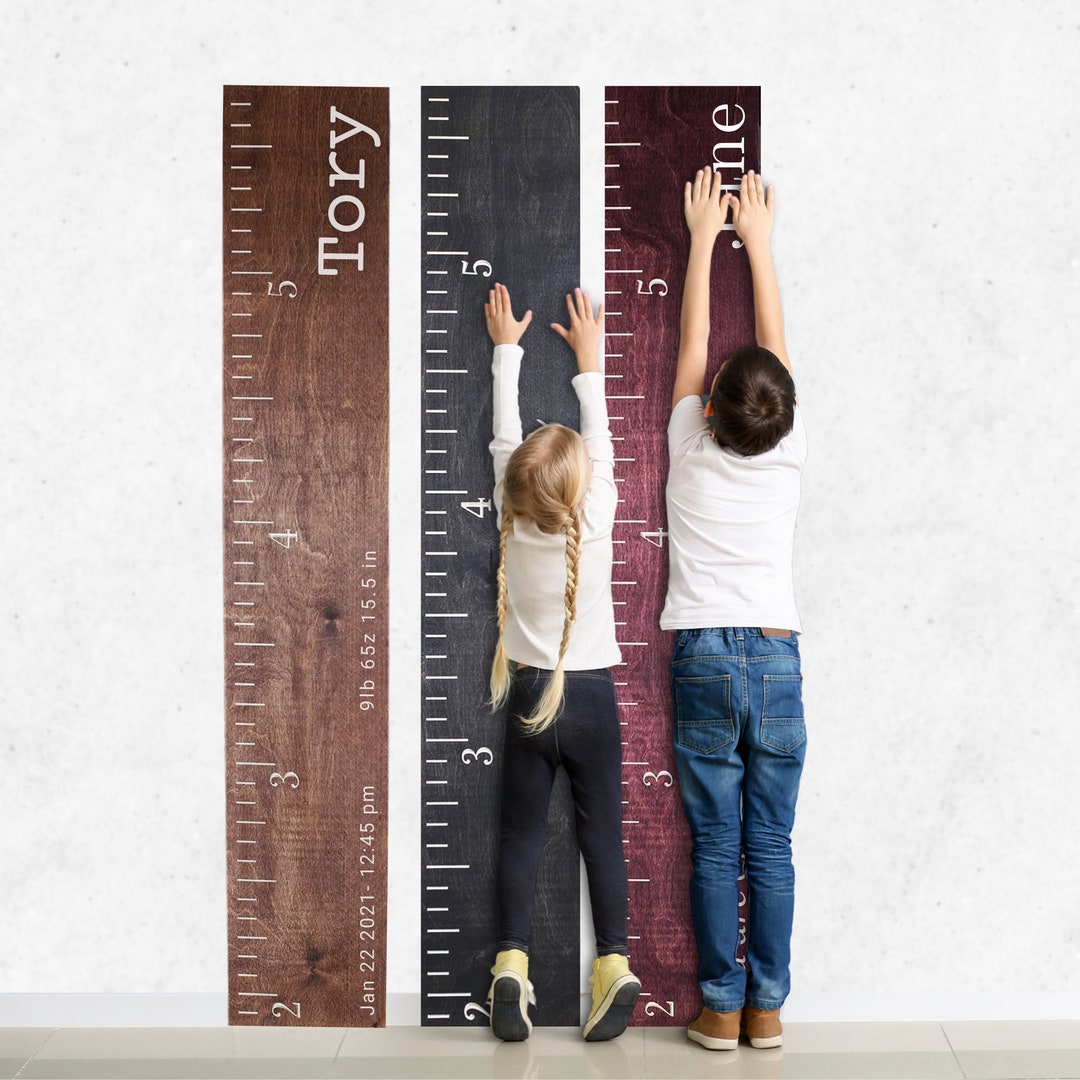 Customizable Wooden Height Chart - Personalized Growth Tracking for ...