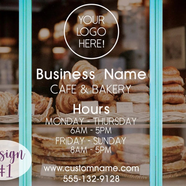 Window Business Logo Decal - Etsy