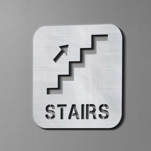 Stairs Sign, Exit Stairs Sign, Stairs Door Sign, Sign for Stairs - Etsy