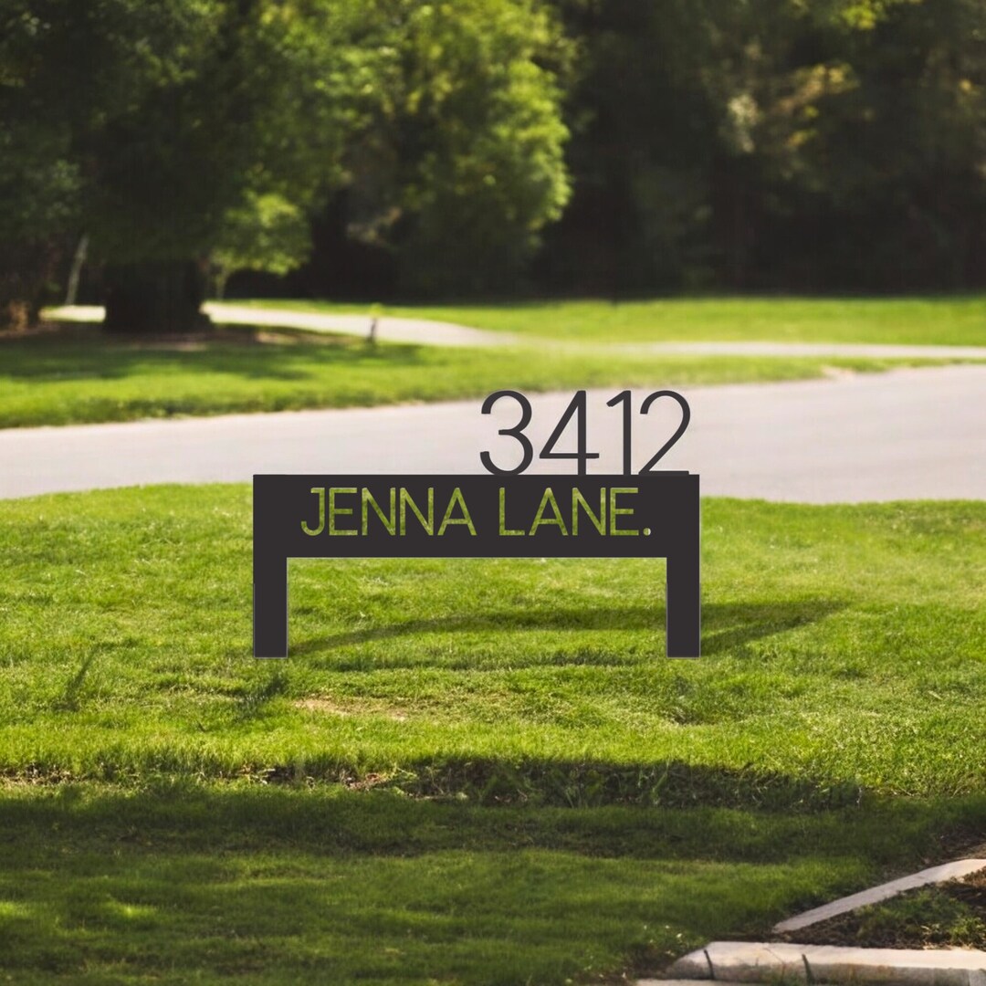 Address Sign, Custom Address Sign, Metal Sign, Metal Address Sign ...