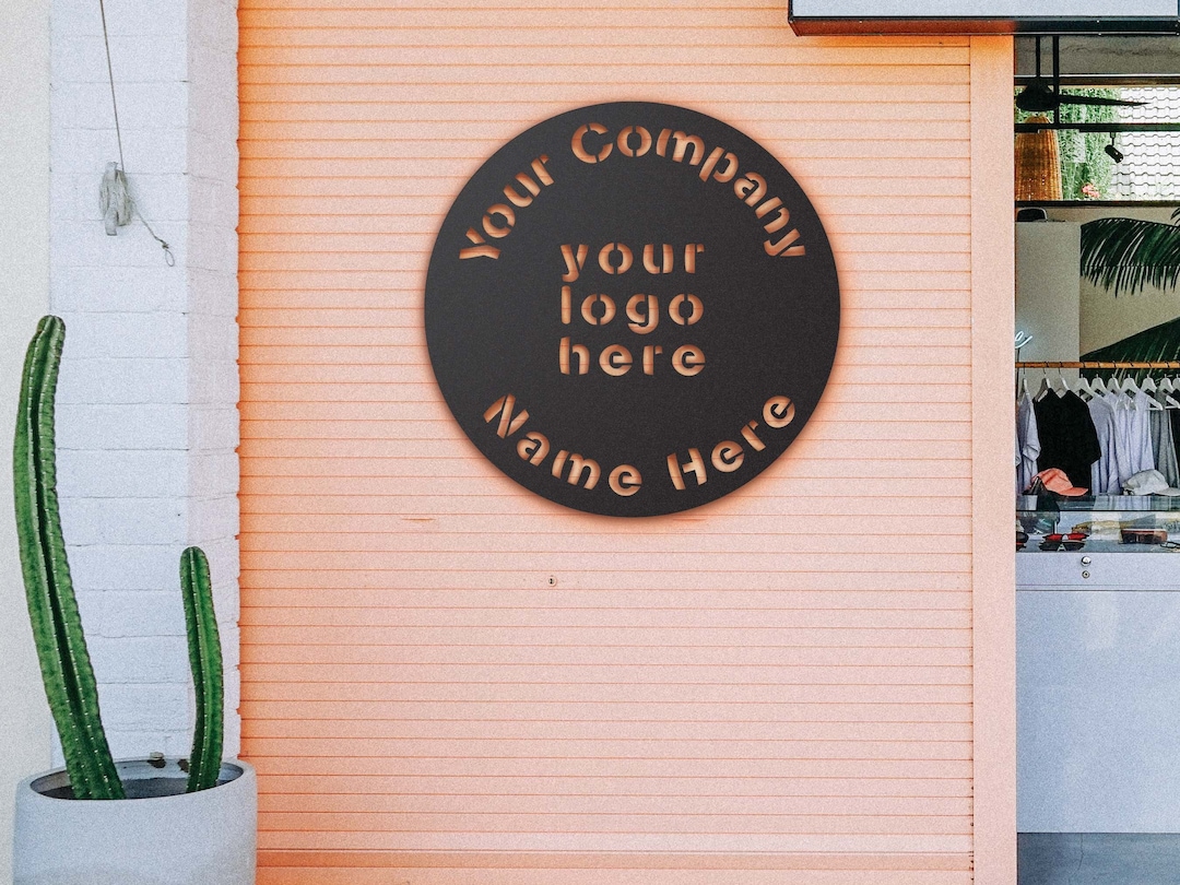 Custom Metal Sign, Metal Logo, Steel Sign, Metal Wall Decor, Large Sign ...