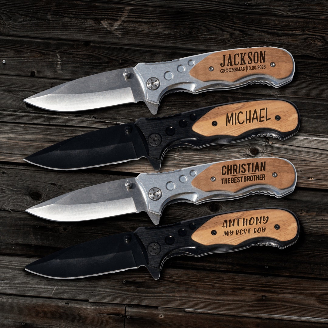 Personalized Knife, Personalized Groomsmen Gifts, Engraved Knife ...