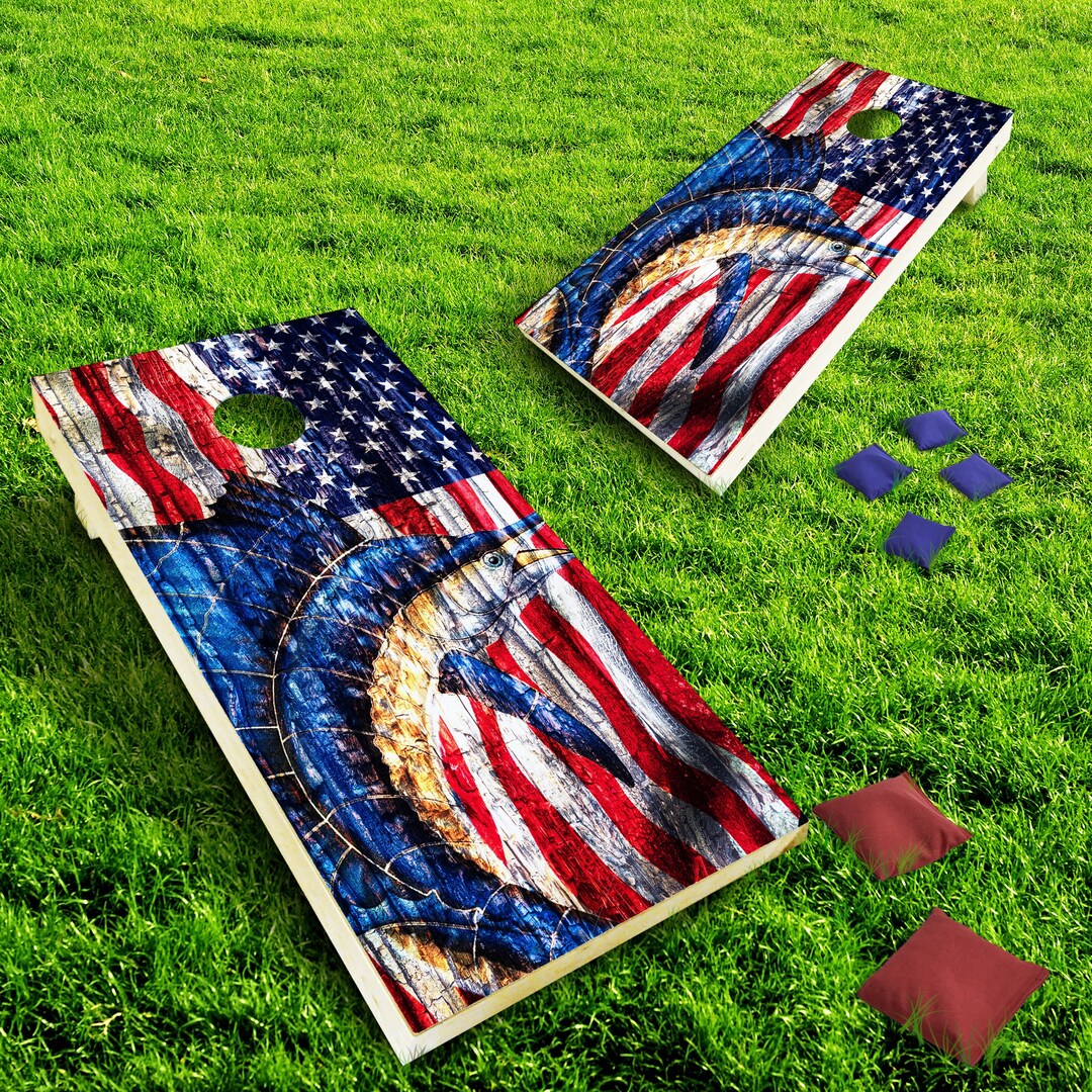 Sailfish Fishing Cornhole Boards, Backyard Games, BBQ Games, Fishing ...