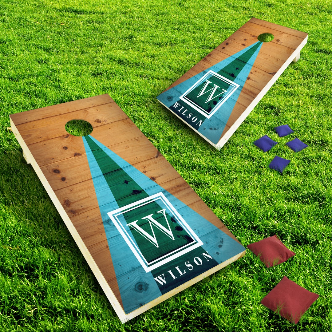 Monogram Cornhole Boards, Backyard Games, BBQ Games, College ...