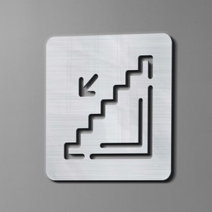 Stairs Sign, Exit Stairs Sign, Stairs Door Sign, Sign for Stairs - Etsy