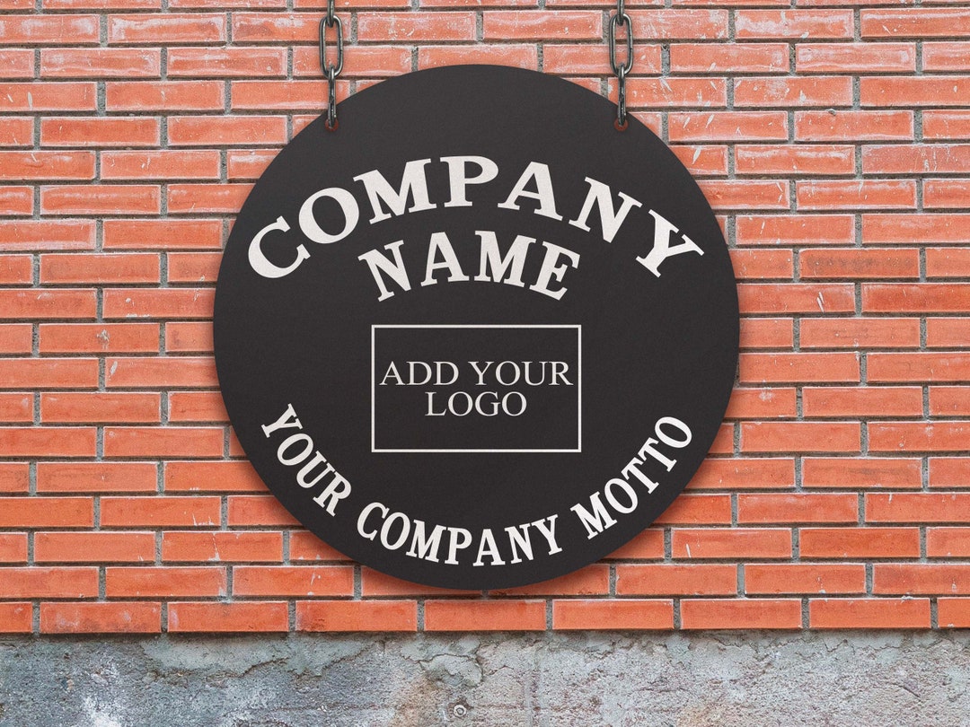 Custom Metal Sign With Full Color, Metal Logo, Steel Sign, Large Sign ...