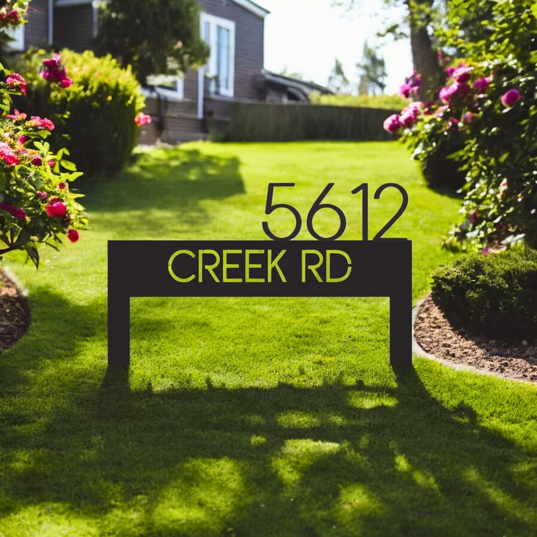 Address Sign, Custom Address Sign, Metal Sign, Metal Address Sign ...