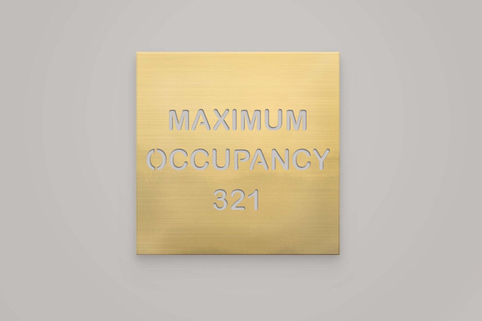 Maximum Occupancy Sign, Max Occupancy Sign, Sign for Maximum Occupancy ...