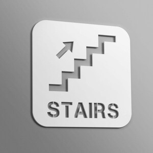 Stairs Sign, Exit Stairs Sign, Stairs Door Sign, Sign for Stairs - Etsy