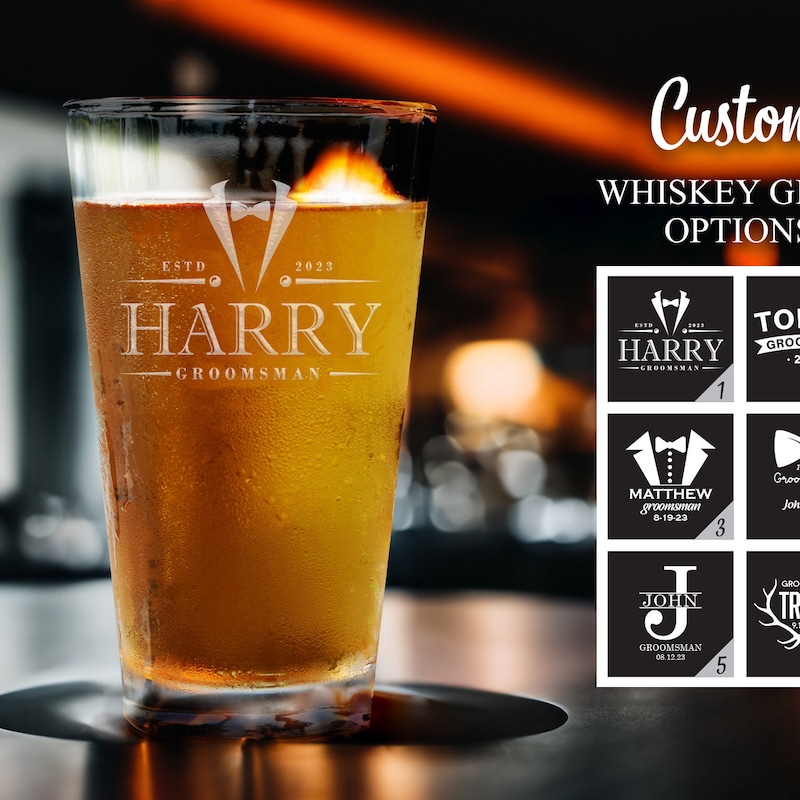 Custom Beer Glasses - Etsy