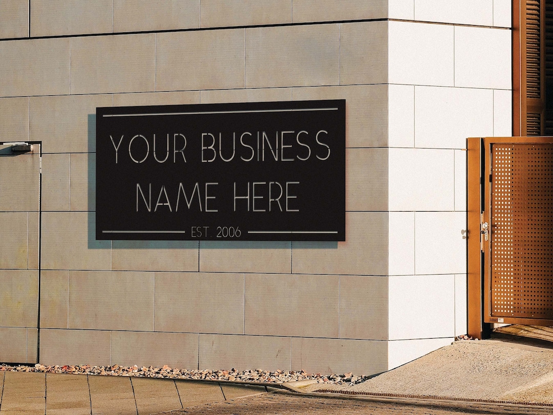 Custom Metal Sign, Metal Logo, Steel Sign, Metal Wall Decor, Large Sign ...