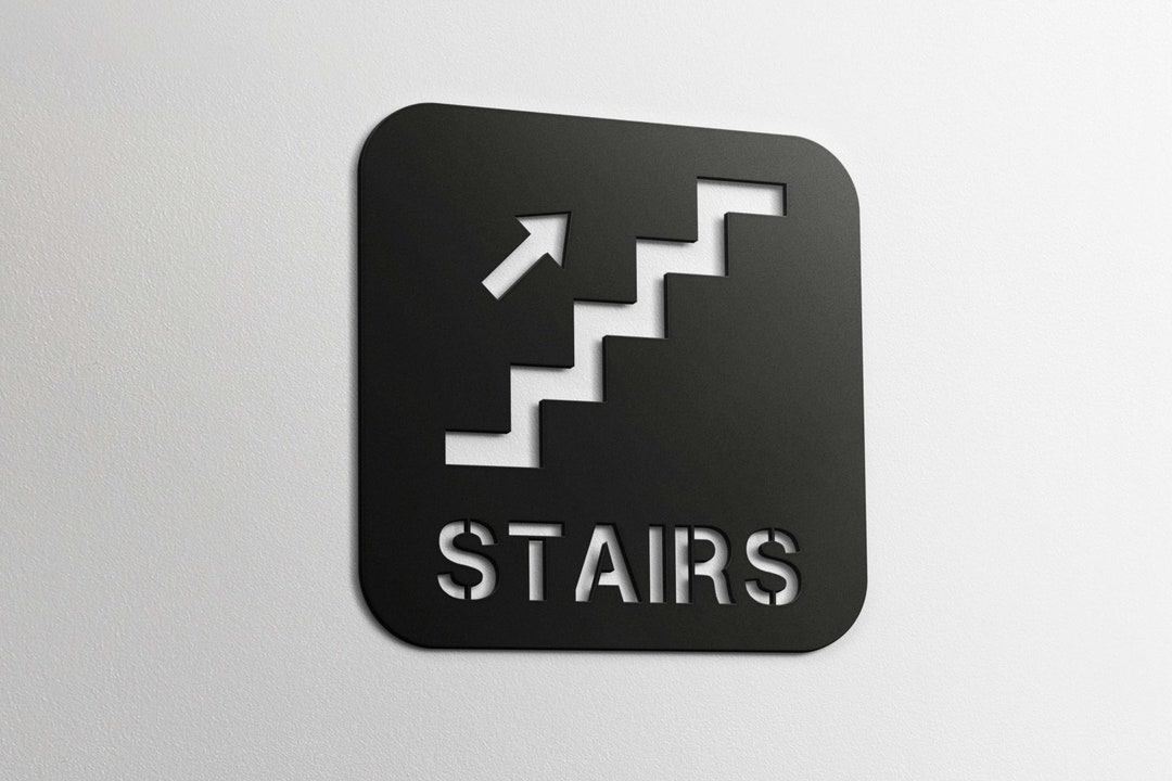 Stairs Sign, Exit Stairs Sign, Stairs Door Sign, Sign for Stairs - Etsy