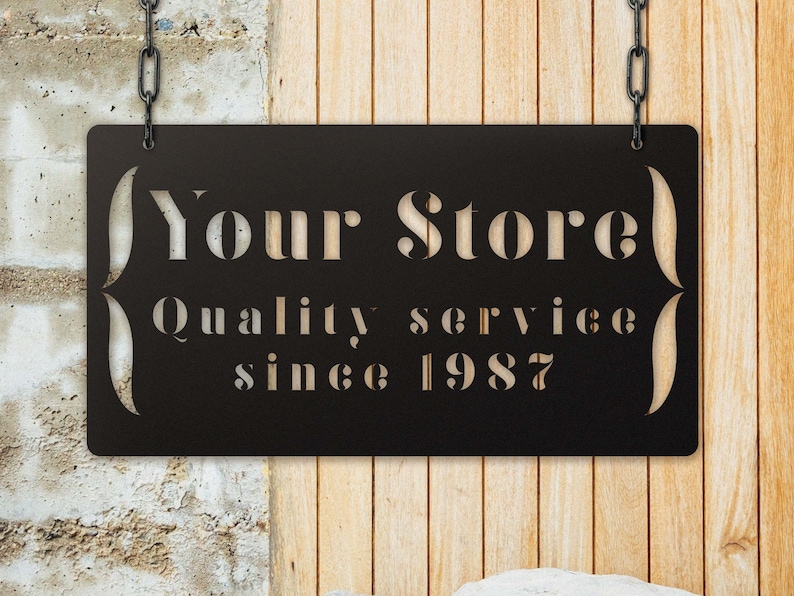 Custom Metal Sign Metal Logo Steel Sign Metal Wall Decor - Etsy