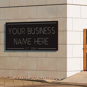 Custom Metal Sign, Metal Logo, Steel Sign, Metal Wall Decor, Large Sign ...