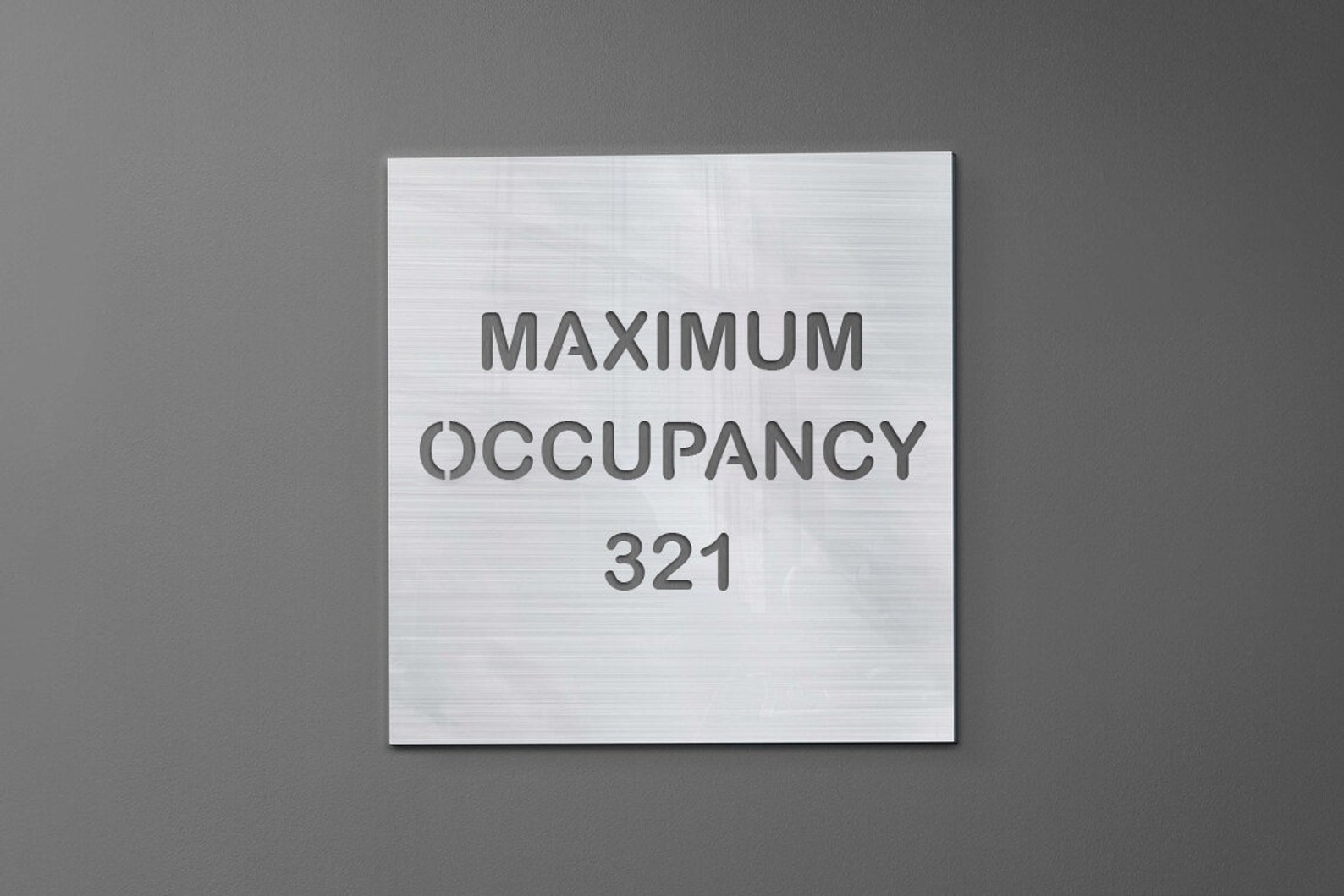 Maximum Occupancy Sign, Max Occupancy Sign, Sign for Maximum Occupancy ...