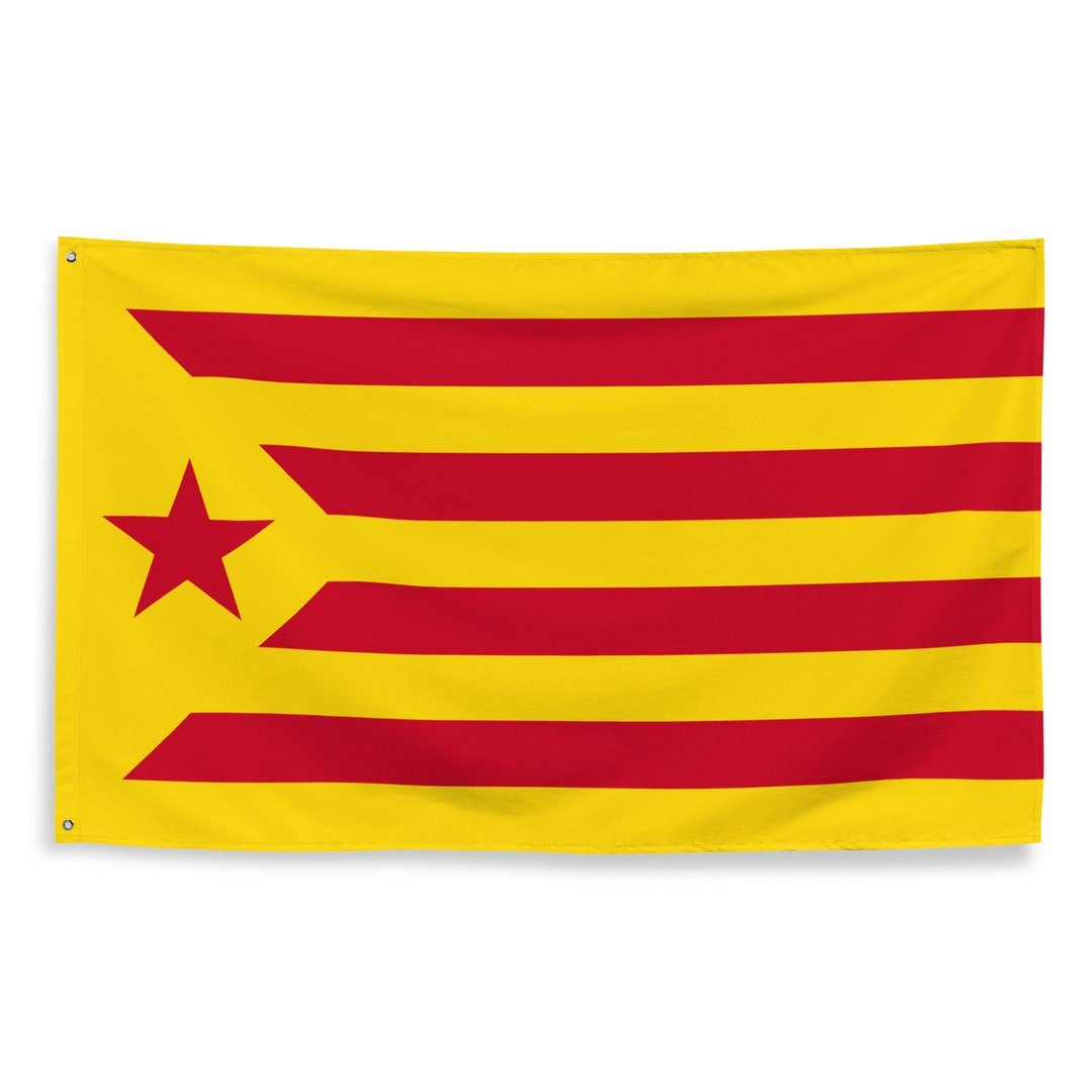 Catalonia Estelada Senyera Independence Socialist Flag 3x5 | Communist ...