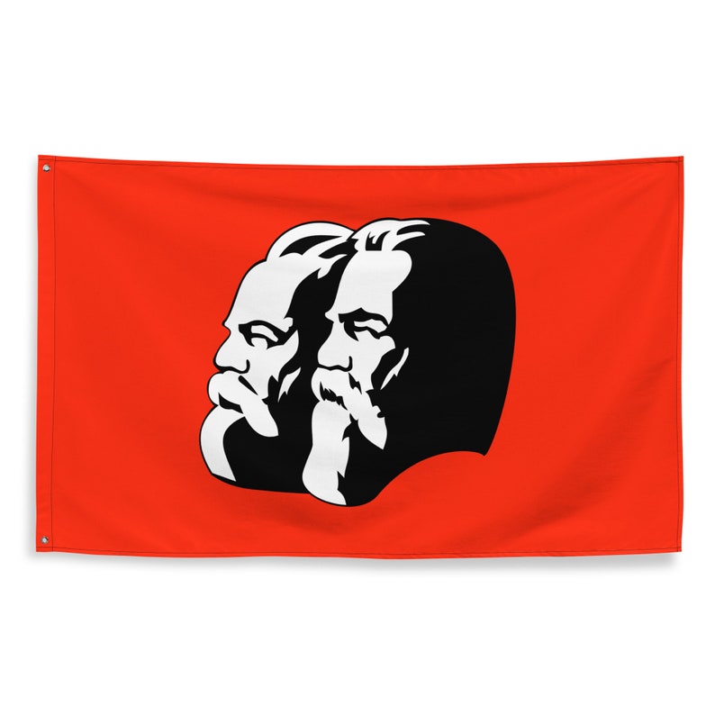 Marx and Engels Communism Flag 3x5 - Etsy