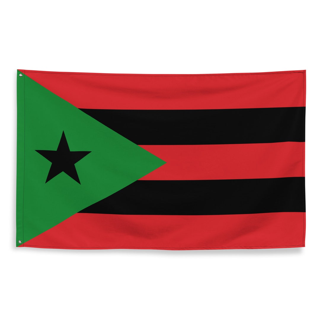 Afro-boricua Black Puerto Rican Flag 3x5 - Etsy