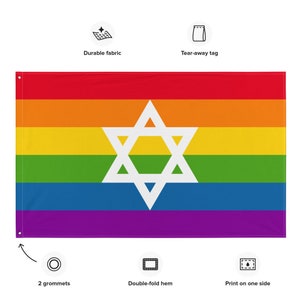 Jewish Pride Flag 3x5 - Etsy