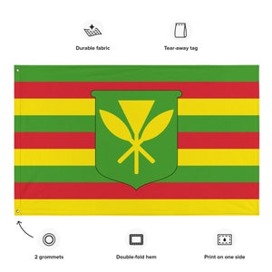 Native Hawaiian Kanaka Maoli Flag 3x5 - Etsy