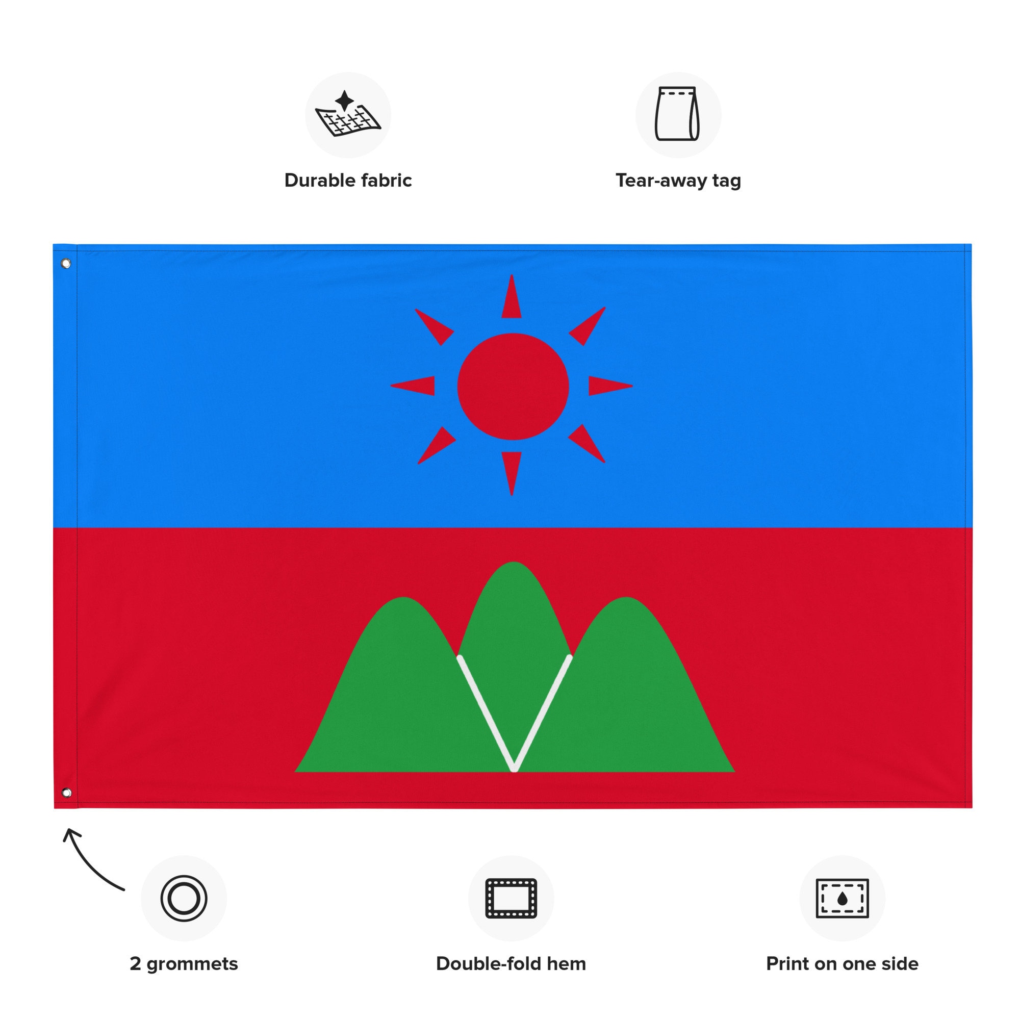 Wa State Autonomous Myanmar Flag 3x5 - Etsy