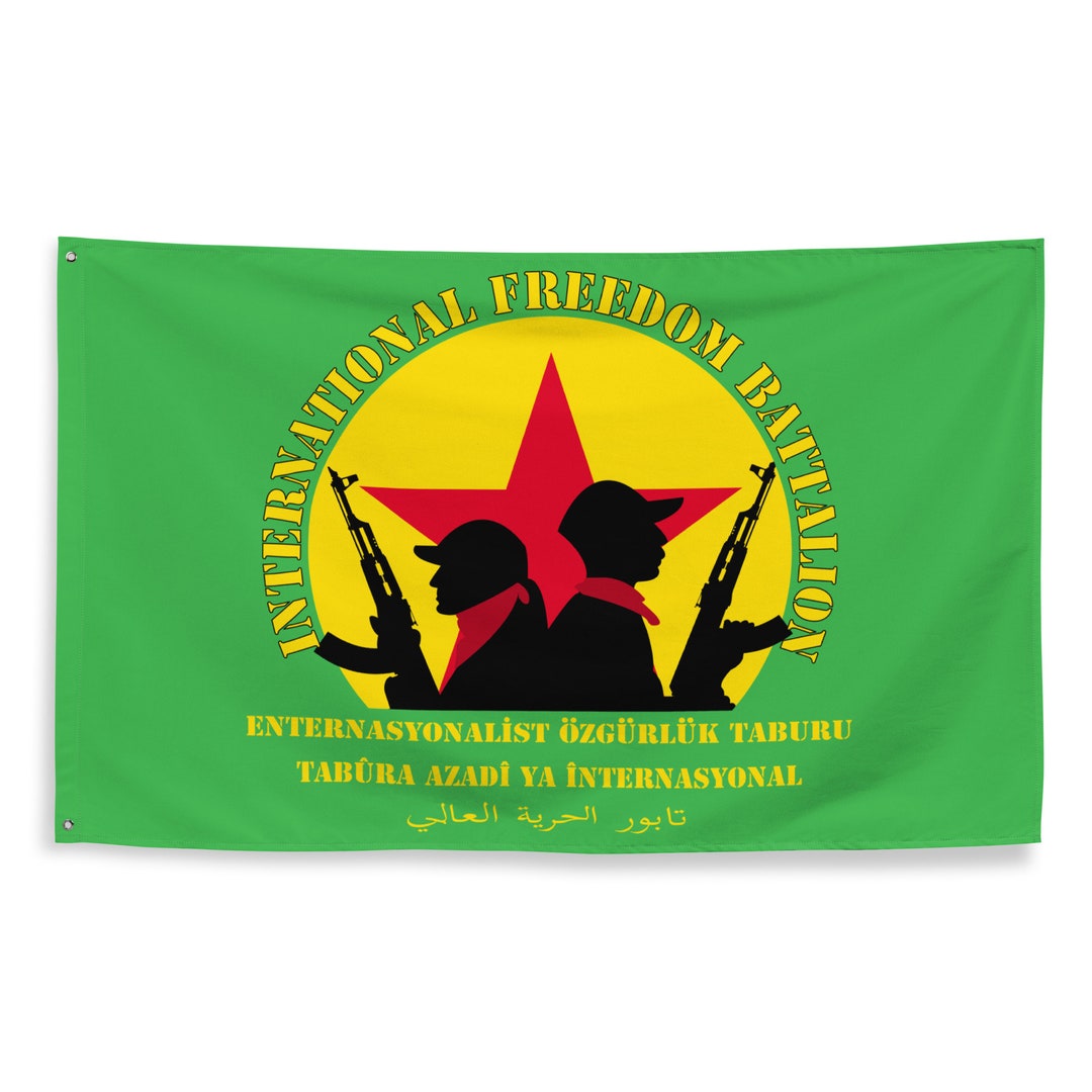 International Freedom Battalion Flag 3x5 | Green Anarchist Socialist ...