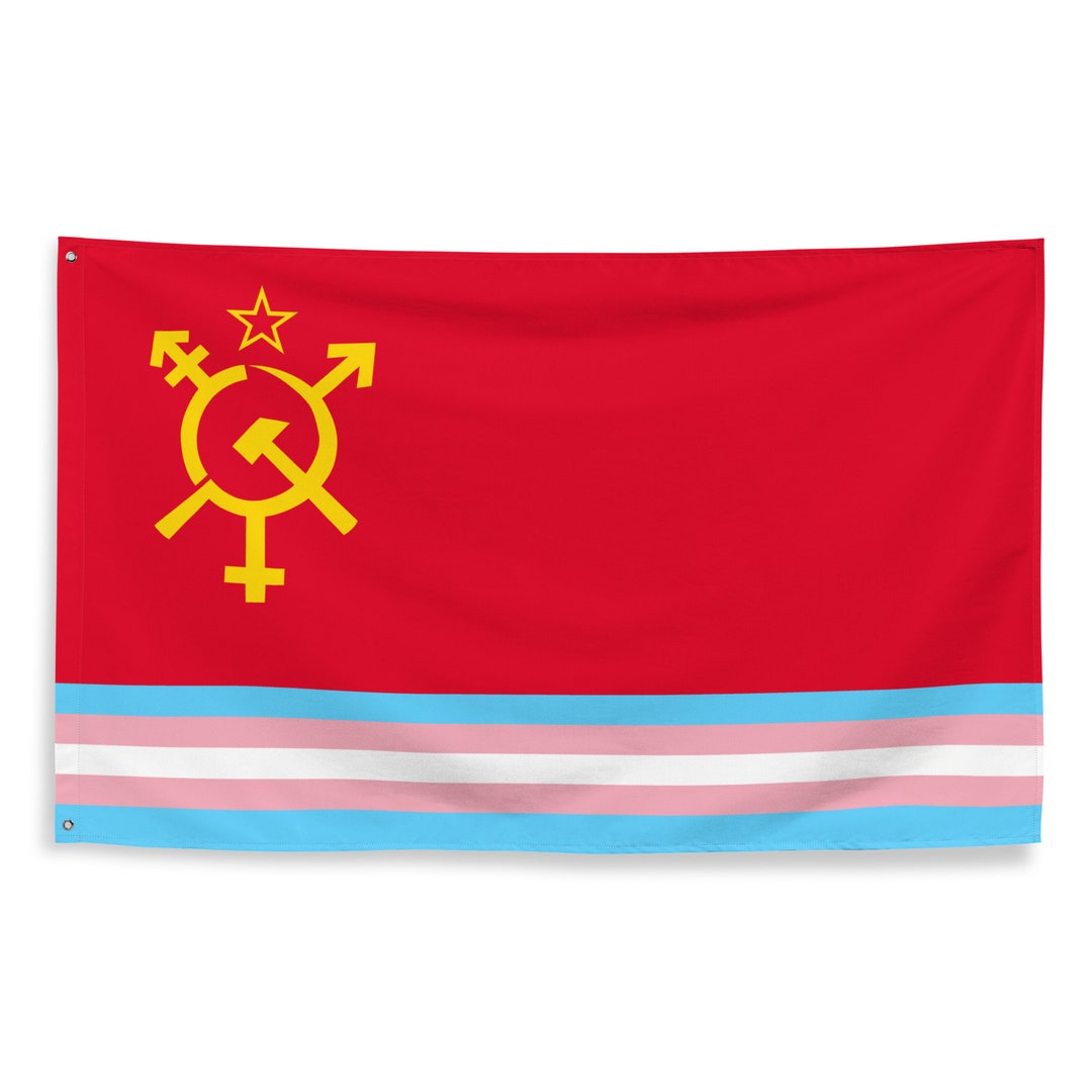 Trans Transgender LGBT+ Communist Socialist USSR Pride Flag 3x5 - Etsy