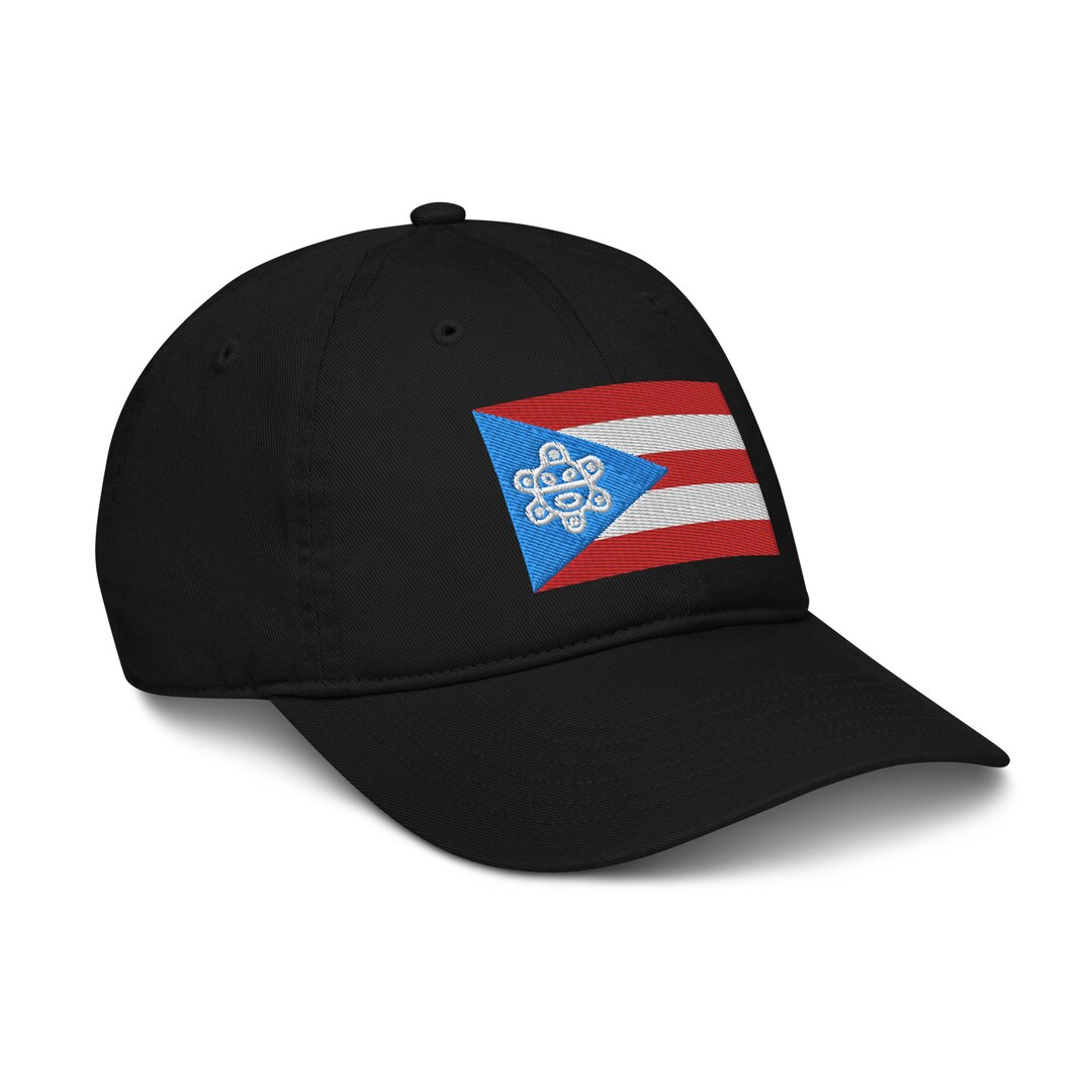Puerto Rico Taíno Sun Boricua Sol De Jayuya Flag Embroidered Organic ...