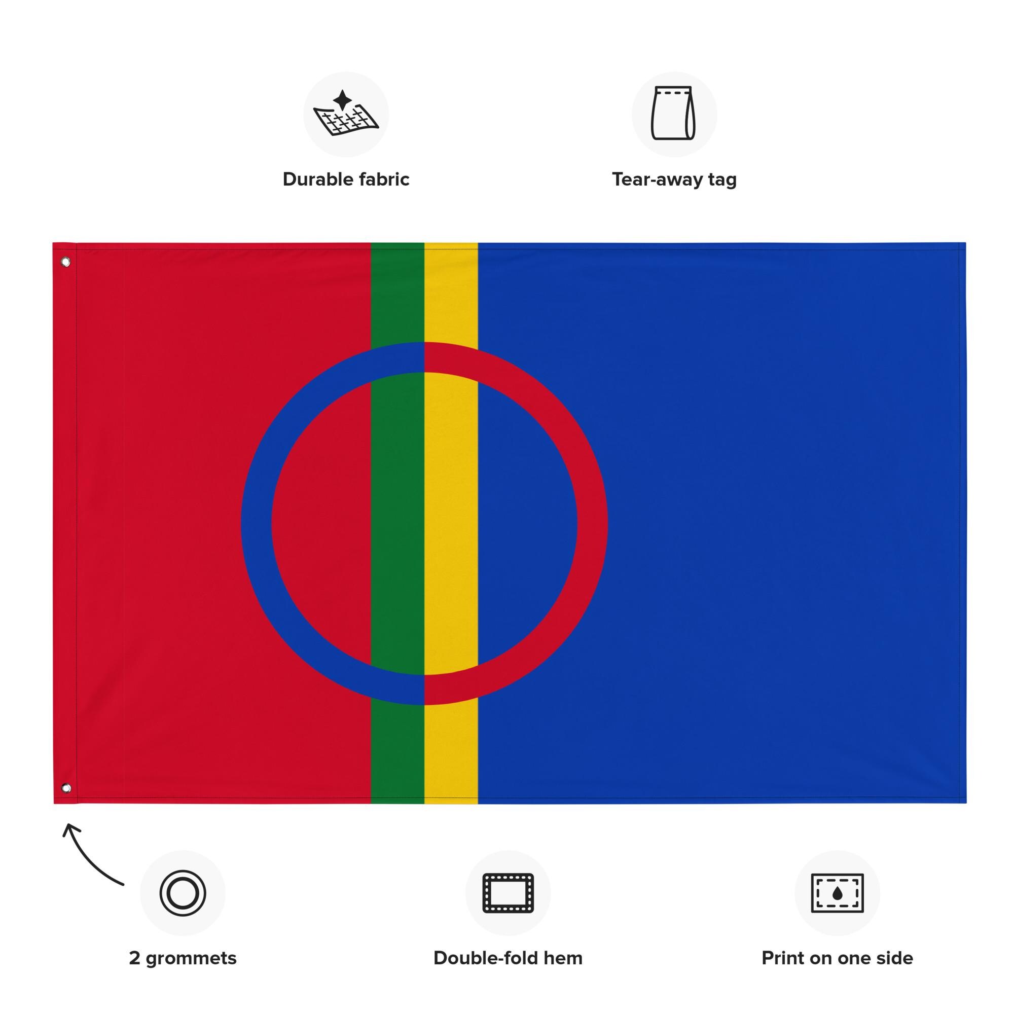 Sámi Indigenous Flag 3x5 | Sami Nordic Scandinavian Arctic Native ...
