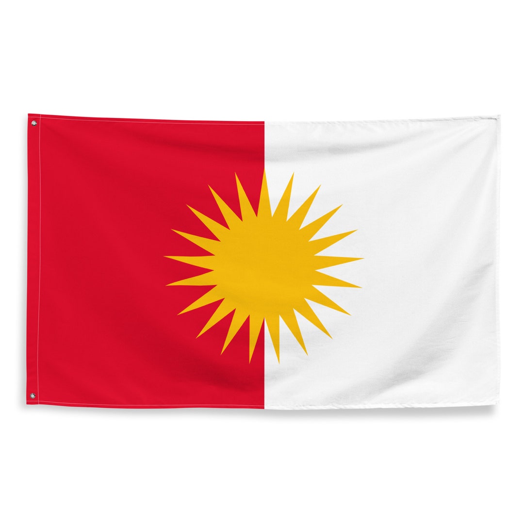 Yazidi Flag 3x5 | Yezidis Ethnic Kurdish Movement for Reform and ...
