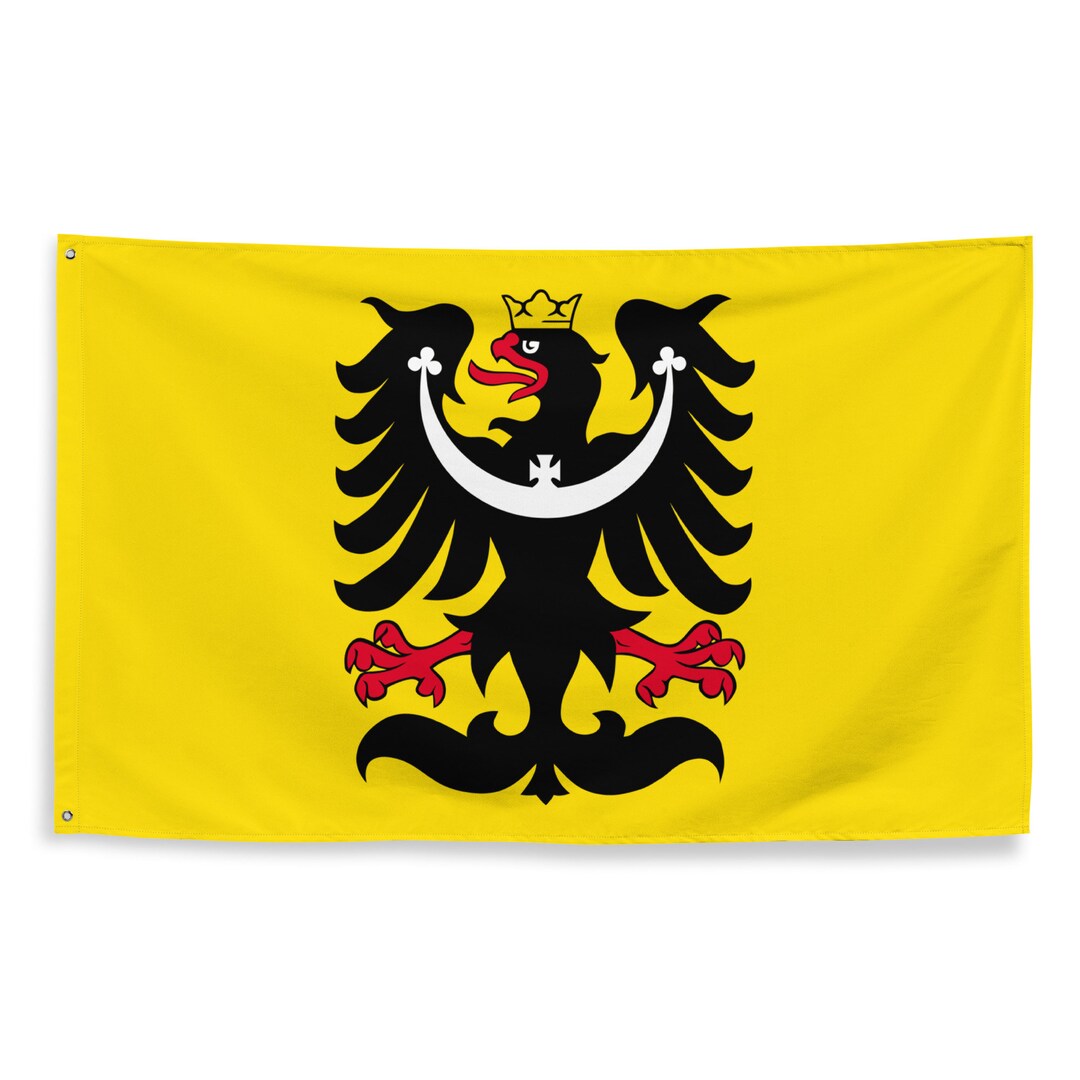 Czech Silesia Lower Silesia Eagle Flag 3x5 - Etsy