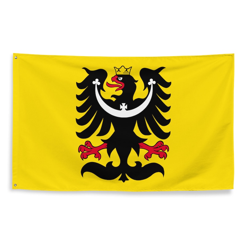 Czech Silesia Lower Silesia Eagle Flag 3x5 - Etsy
