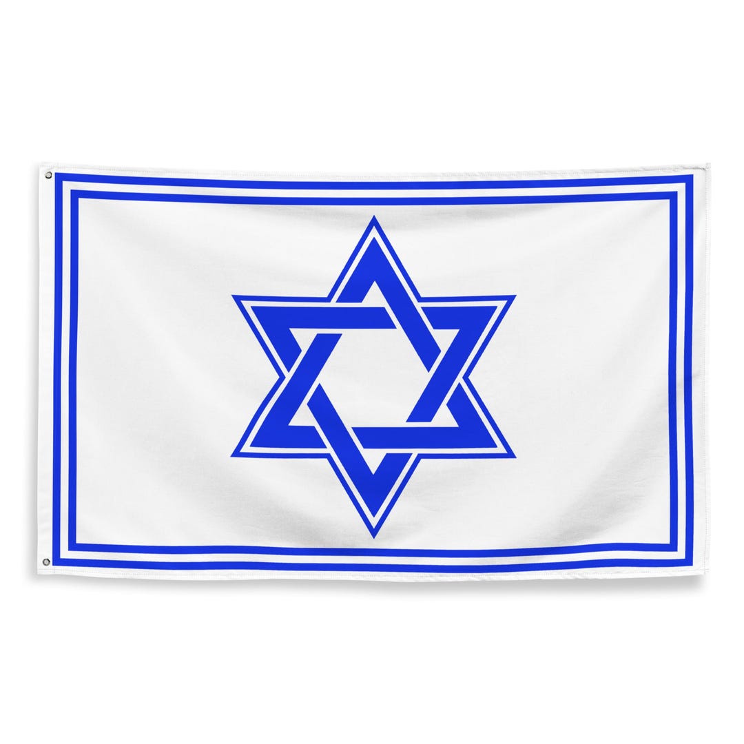 Jewish Pride Magen David Flag 3x5 | Star of David Tallit Jew Banner - Etsy