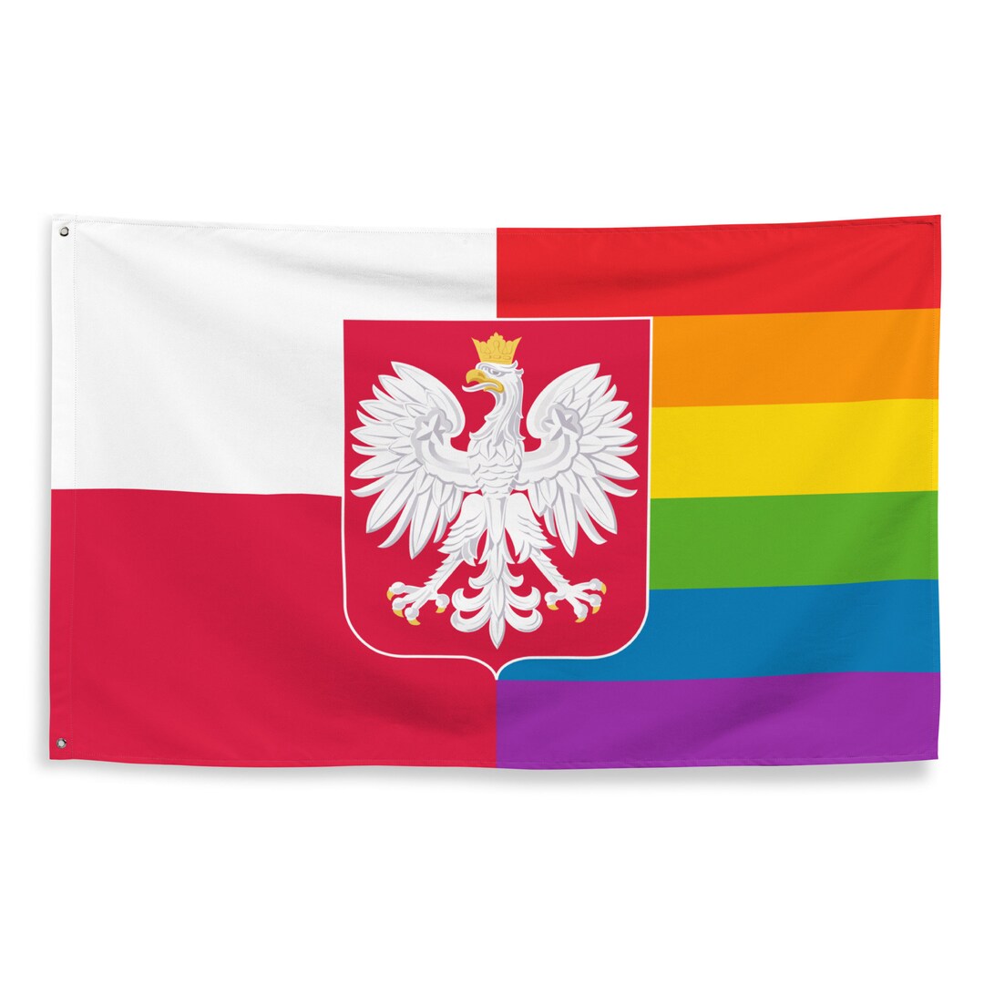 Poland Polish LGBT Rainbow Gay Pride Flag 3x5 - Etsy