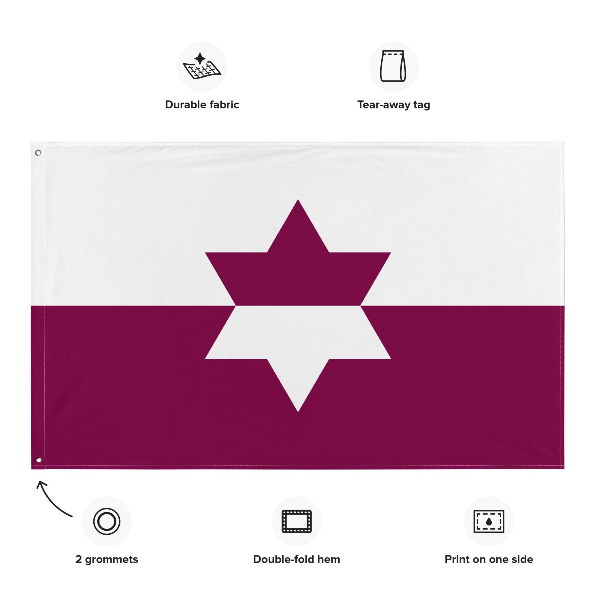 Jewish Flag 3x5 | Flag of ALL Jews Inclusive Banner Ashkenazi Sephardic ...
