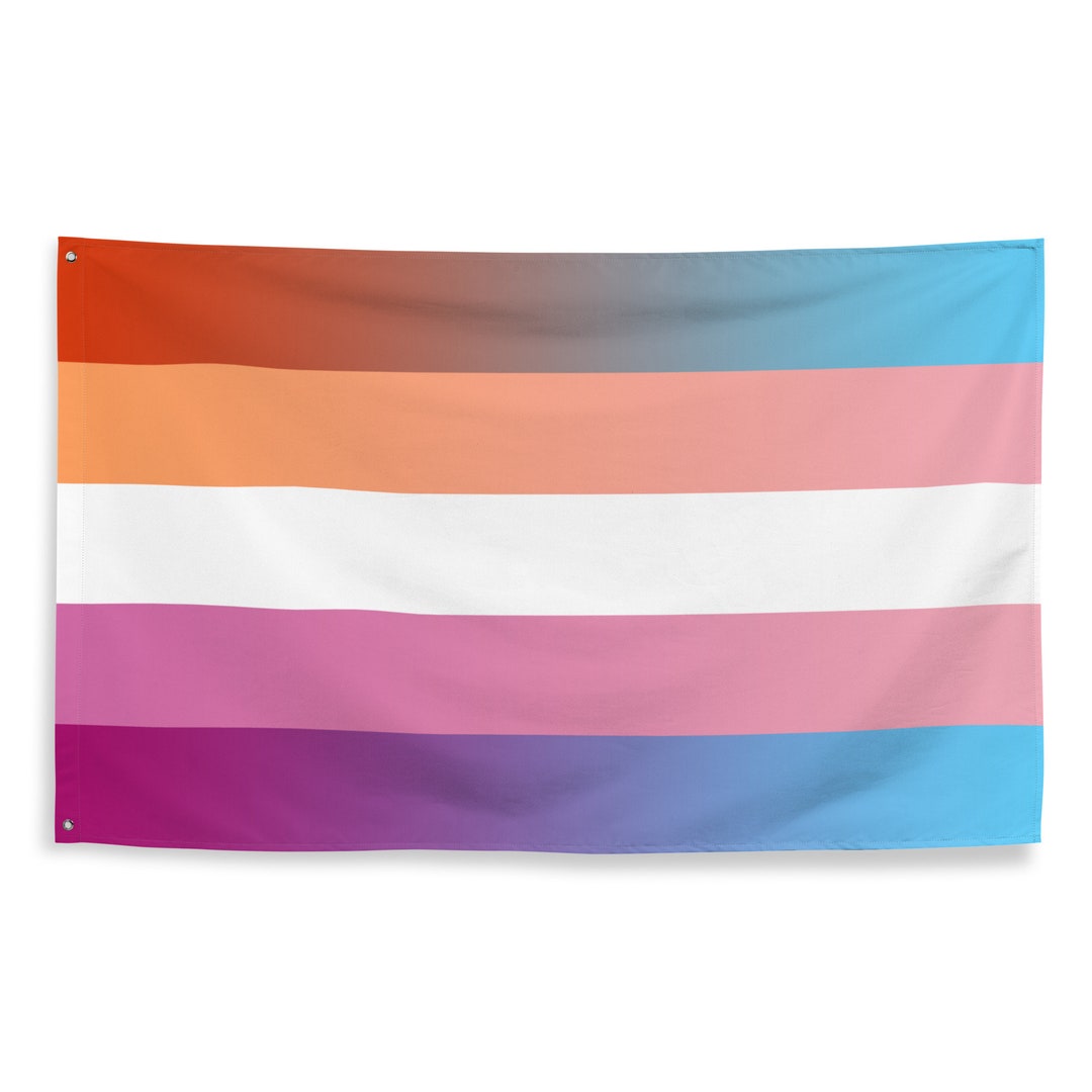 Transgender Lesbian Transbian Flag 3x5 - Etsy