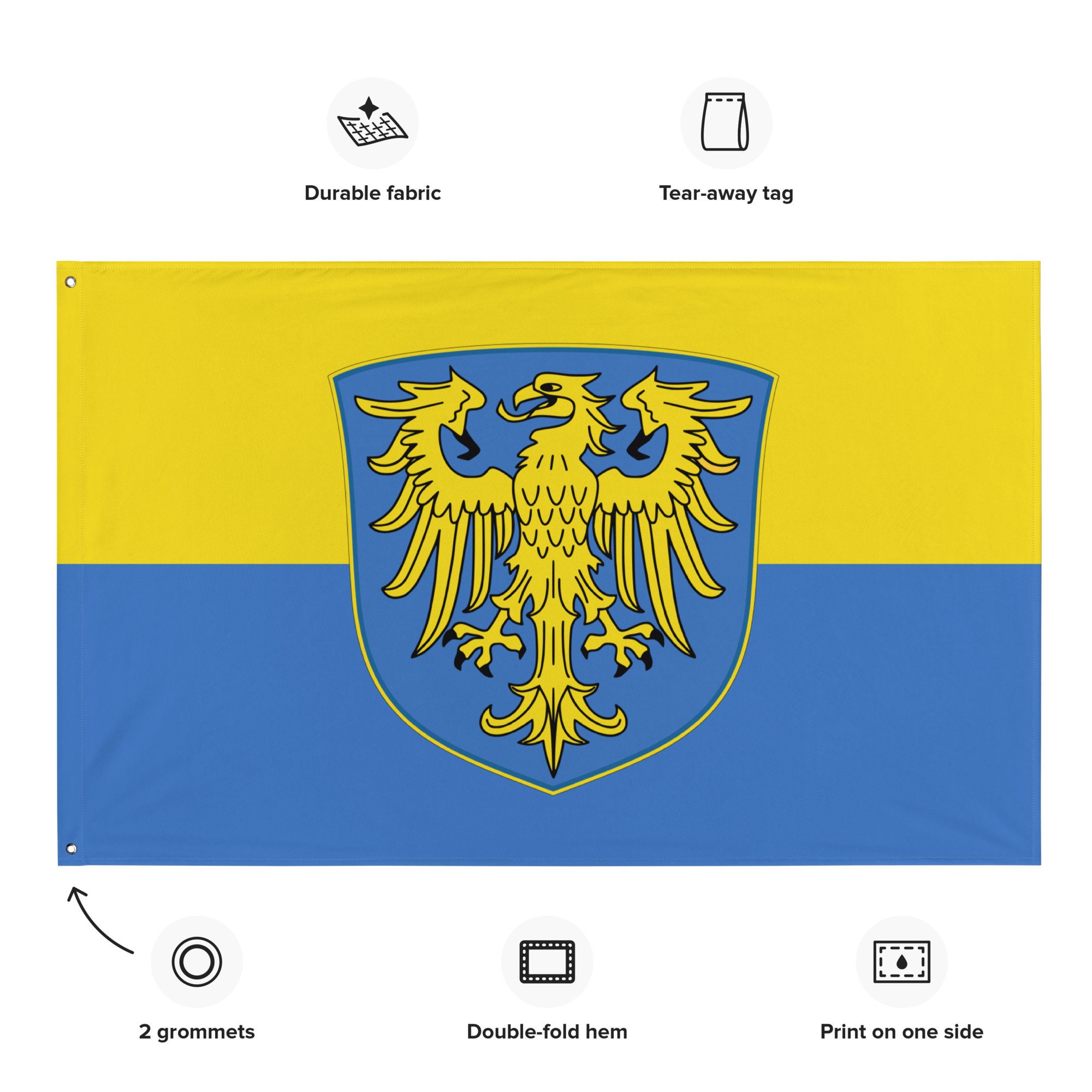 Upper Silesia Eagle Poland Flag 3x5 - Etsy