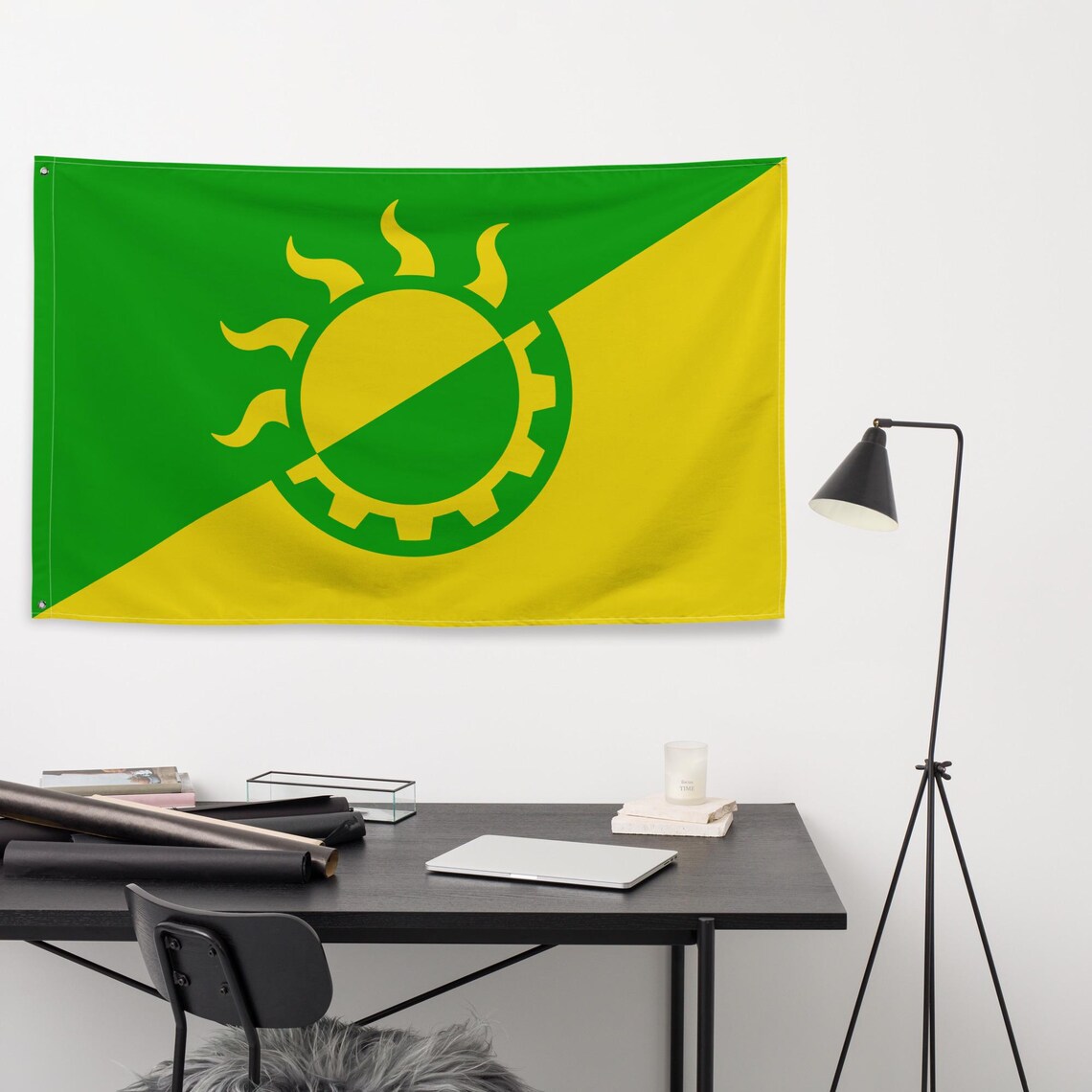 Solarpunk Environmentalist Flag 3x5 - Etsy