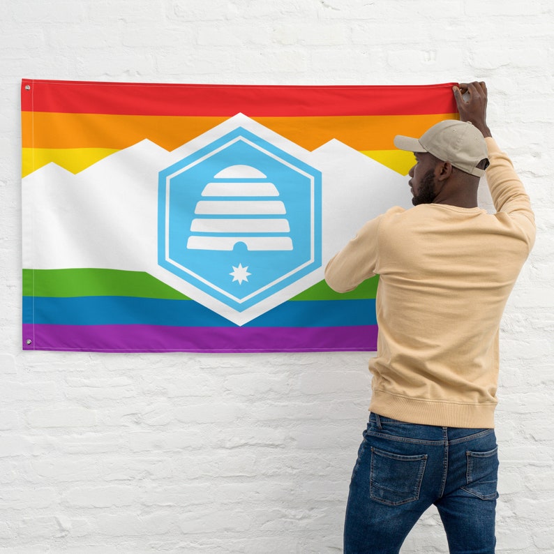 NEW LGBT State of Utah Pride Flag 3x5 - Etsy