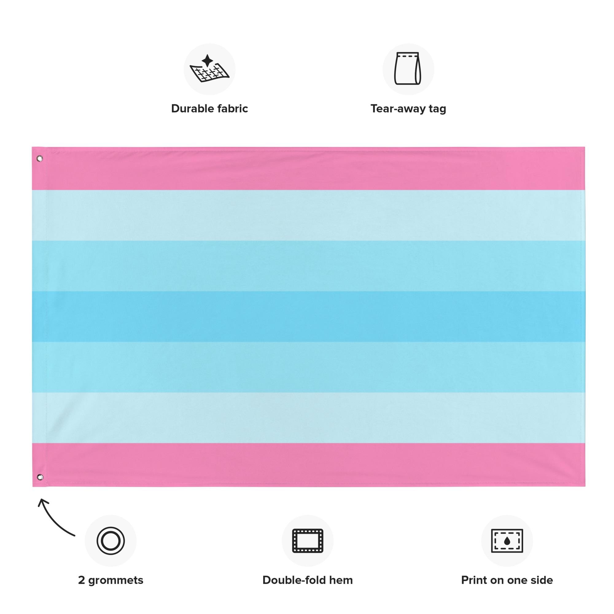 Transgender Pride Flag 3x5 | Trans LGBT Ftm Female to Male Trans Man ...