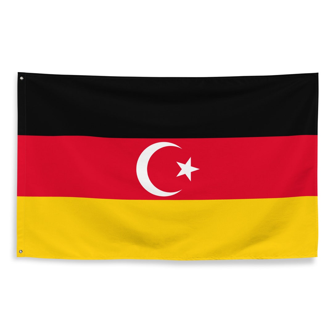 German Muslim Star and Crescent Flag 3x5 - Etsy