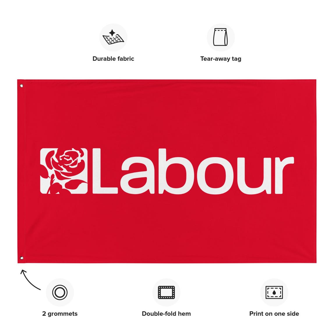 United Kingdom Labour Party Flag 3x5 - Etsy