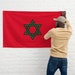 Jewish Moroccan Flag 3x5 | Seal of Solomon Star of David Morocco ...