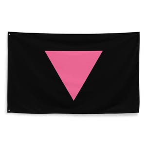 Pink Triangle LGBT Pride Flag 3x5 - Etsy